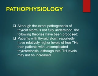 Thyroid storm | PPTX | Thyroid Disorders | Endocrine and Metabolic Diseases