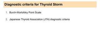 Thyroid storm Dr Yashodhara Gaur | PPT