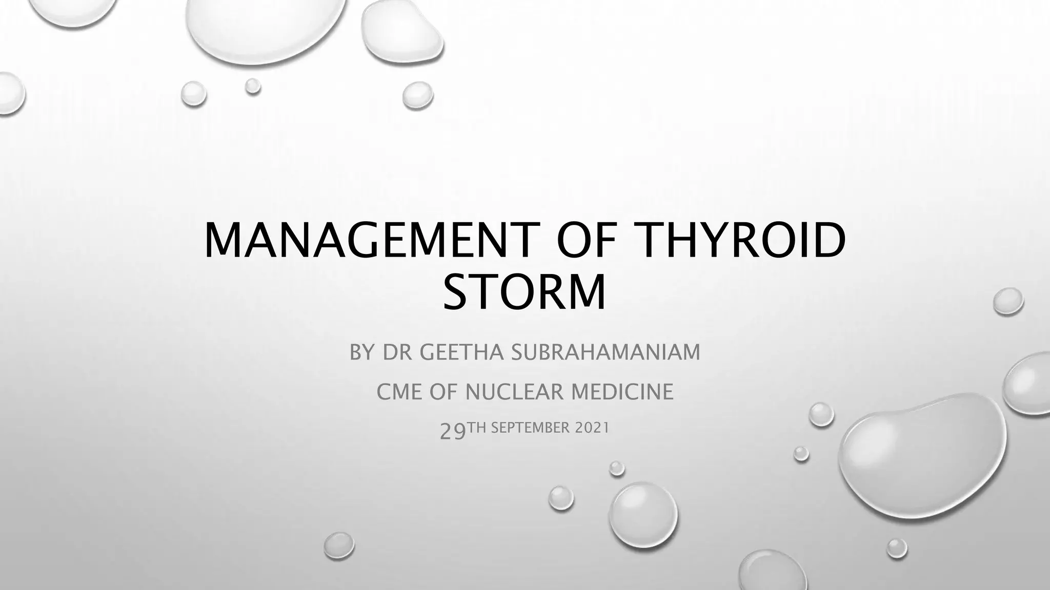 Thyroid storm | PPTX