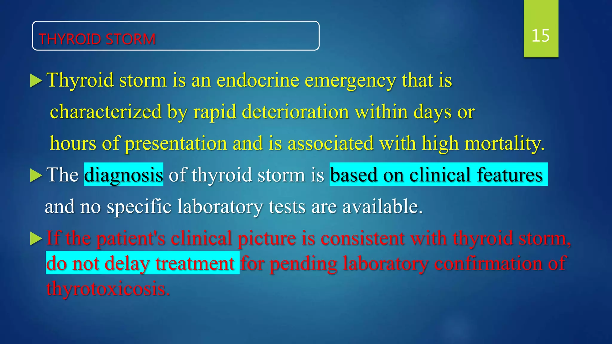 Thyroid storm final a | PPTX