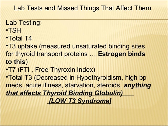 Understanding High Tsh Low Tsh T3 T4 Test Results