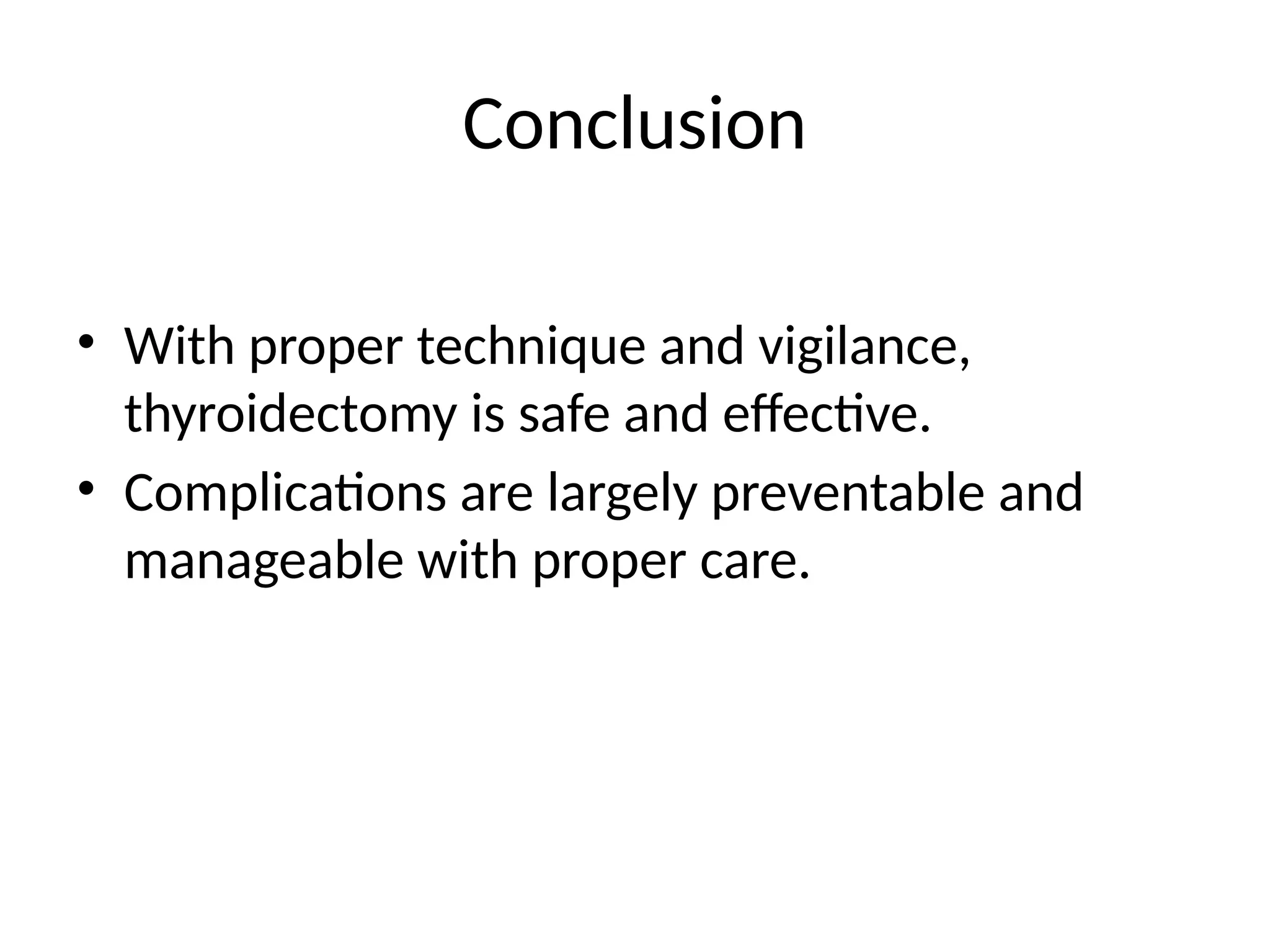 Thyroid Surgery Overview 2 Thyroid Surgeries Pptx
