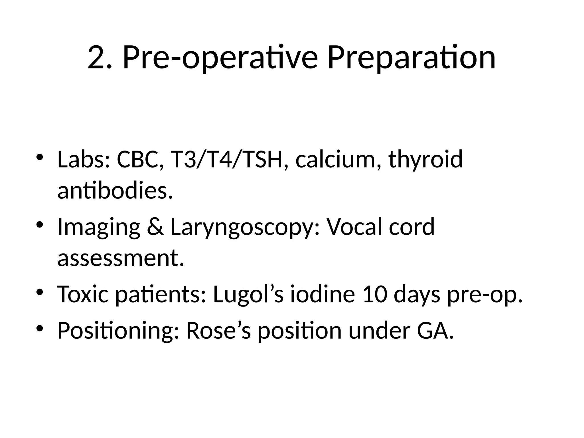 Thyroid Surgery Overview 2 Thyroid Surgeries Pptx
