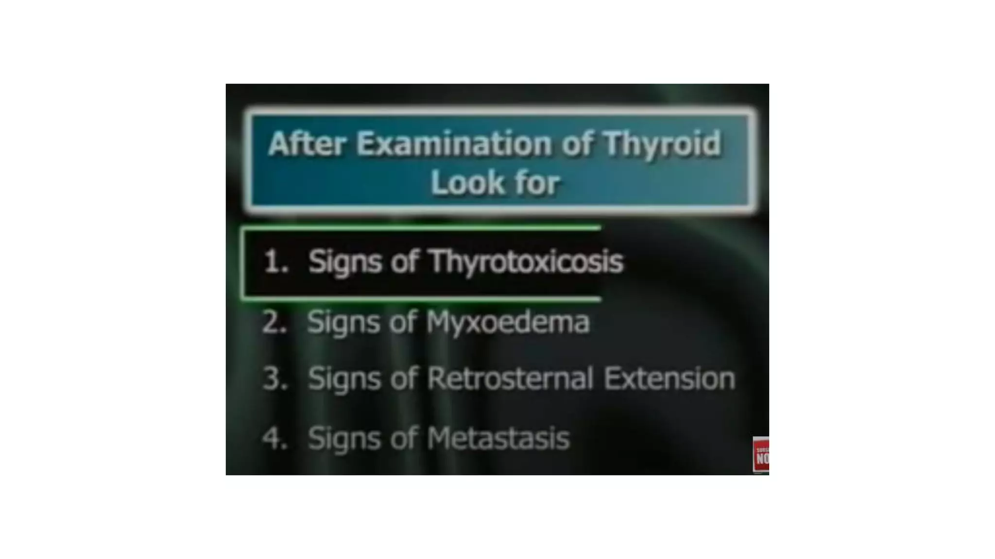 Thyroid Examination - General Surgery | PPTX