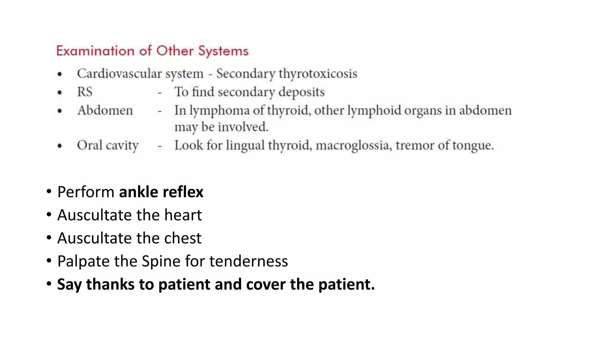 Thyroid Examination - General Surgery | PPTX
