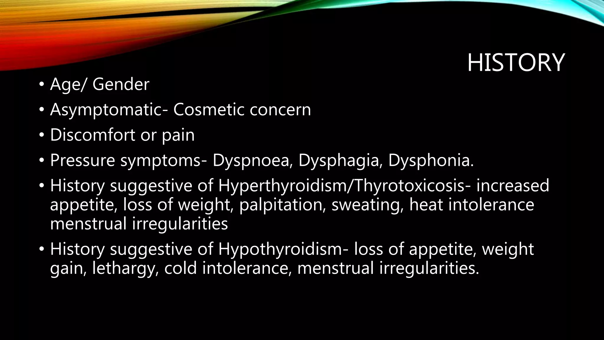 Thyroid swelling and its management | PPTX
