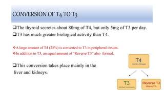 Thyroid t4,t3,tsh | PPTX