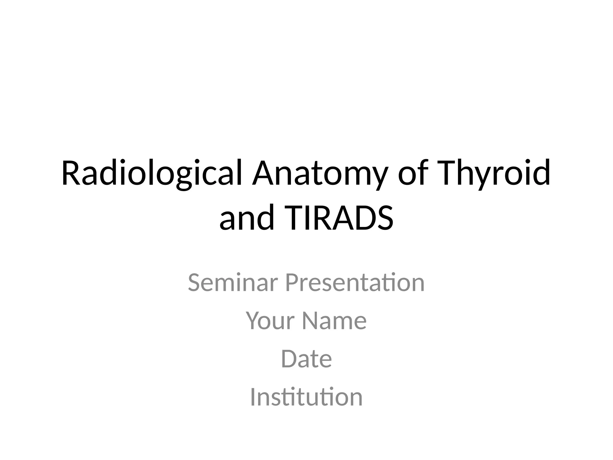 Thyroid_TIRADS_ power point Presentation | PPTX