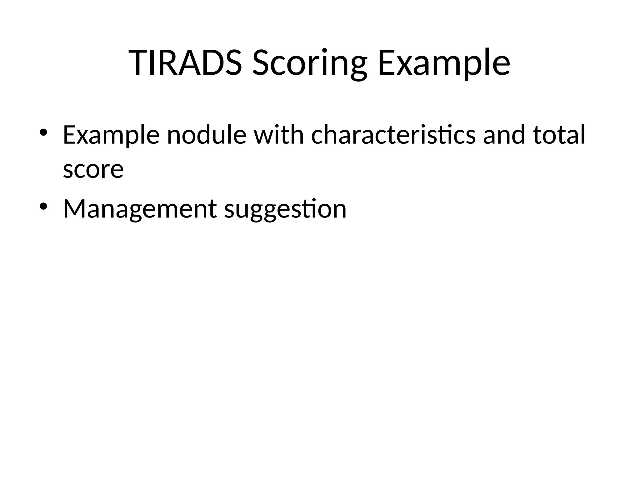 Thyroid_TIRADS_ power point Presentation | PPTX