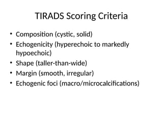 Thyroid_TIRADS_ power point Presentation | PPTX