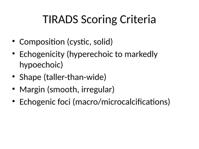 Thyroid_TIRADS_ power point Presentation | PPTX