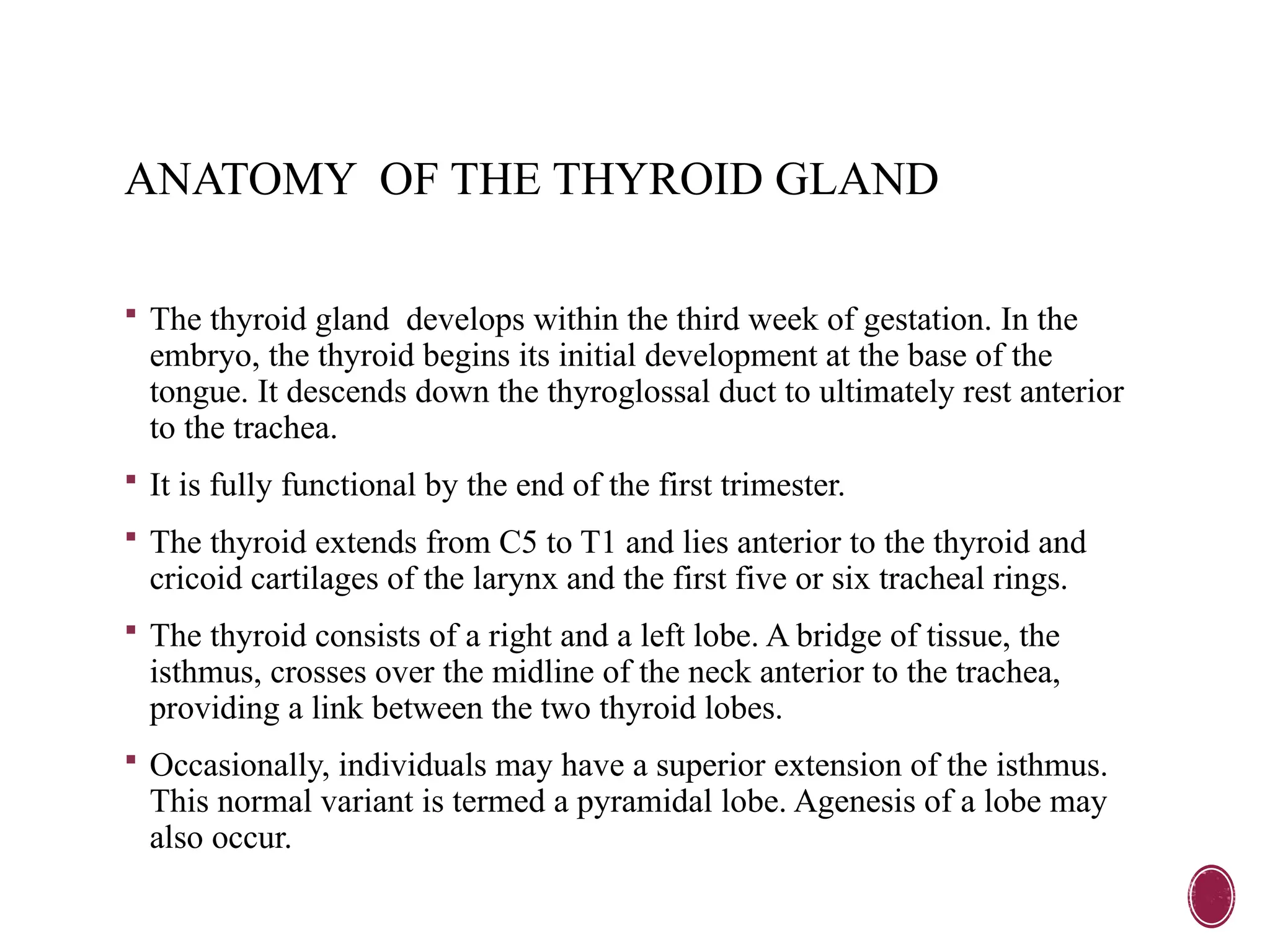 THYROID ULTRASOUND for master student class | PPTX