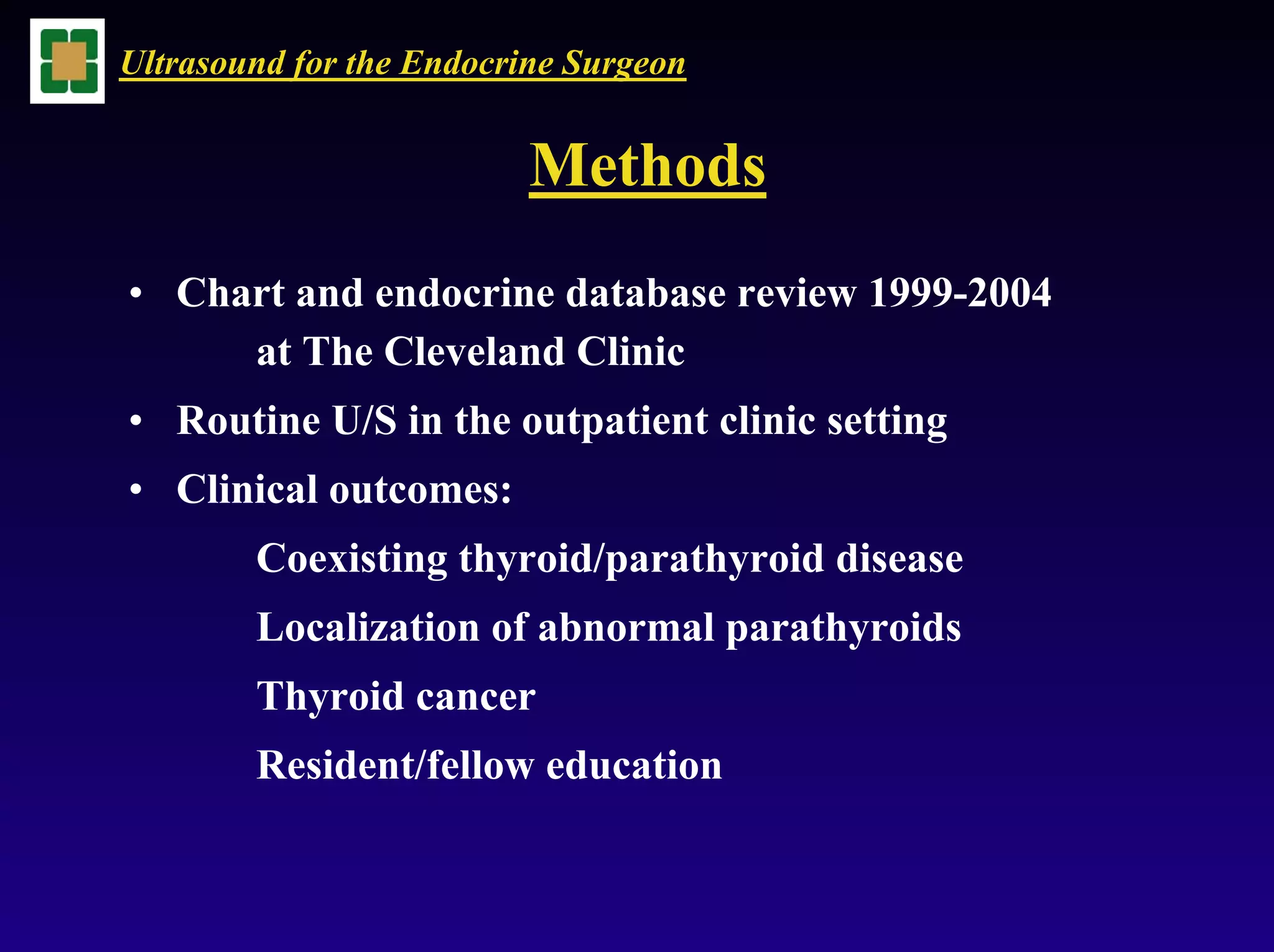 Thyroid Ultrasound For The Endocrine Surgeon | PDF