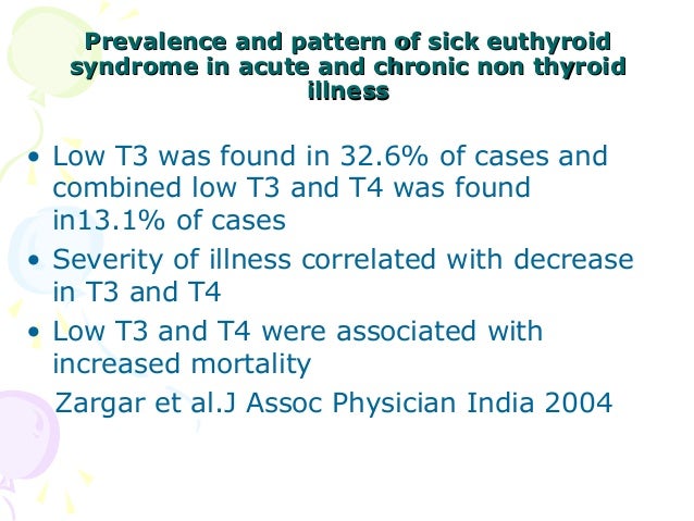 Euthyroid sick syndrome mayo clinic - igofery