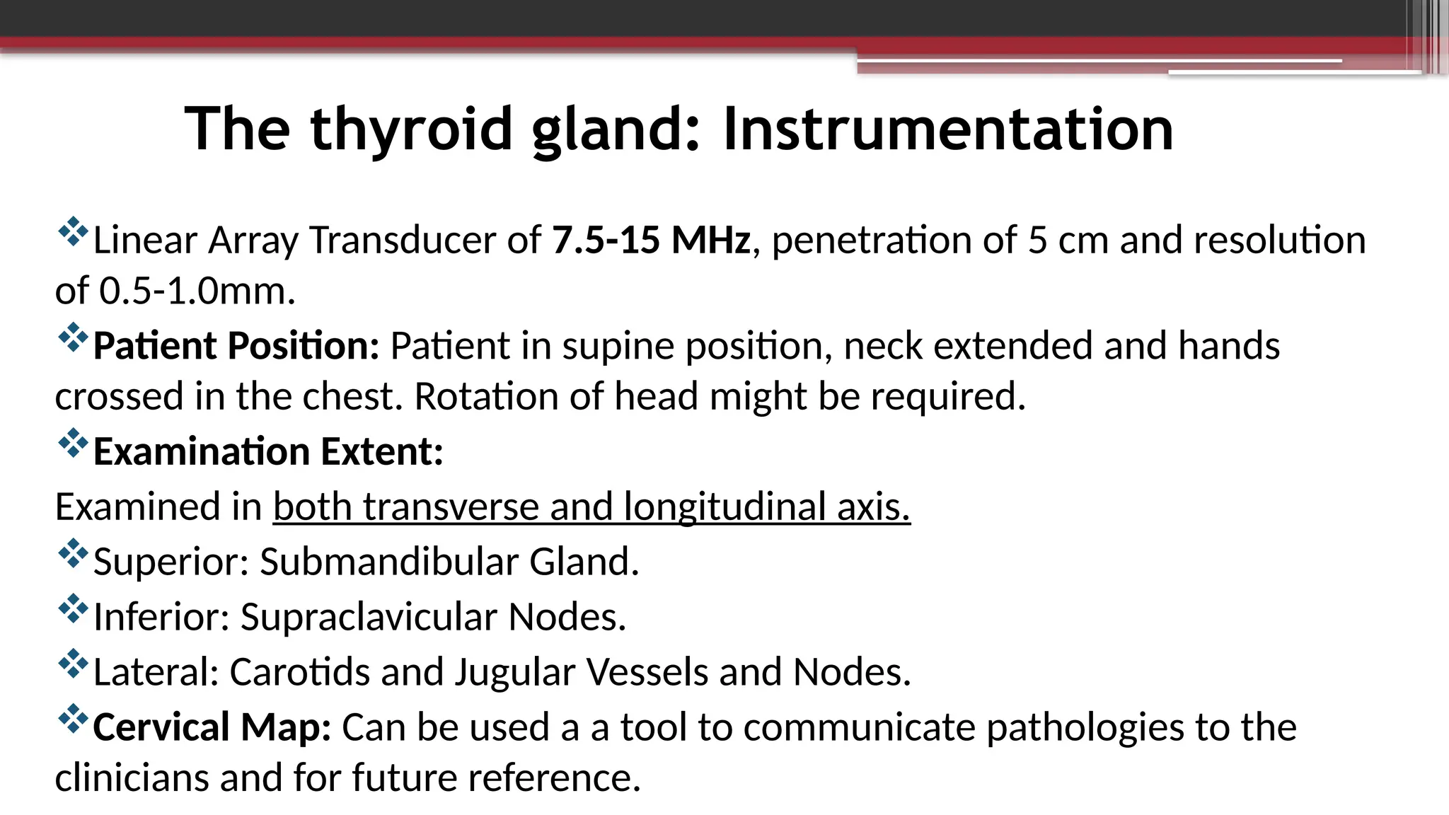 Sonological evaluation of the Thyroid Gland | PPTX