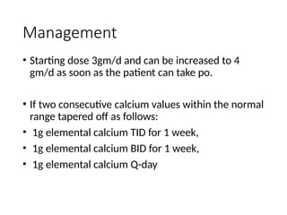 Temporary and permanent Hypocalcemia after thyroid surgery | PPT