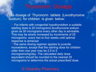 Thyronorm Tablets | PPT