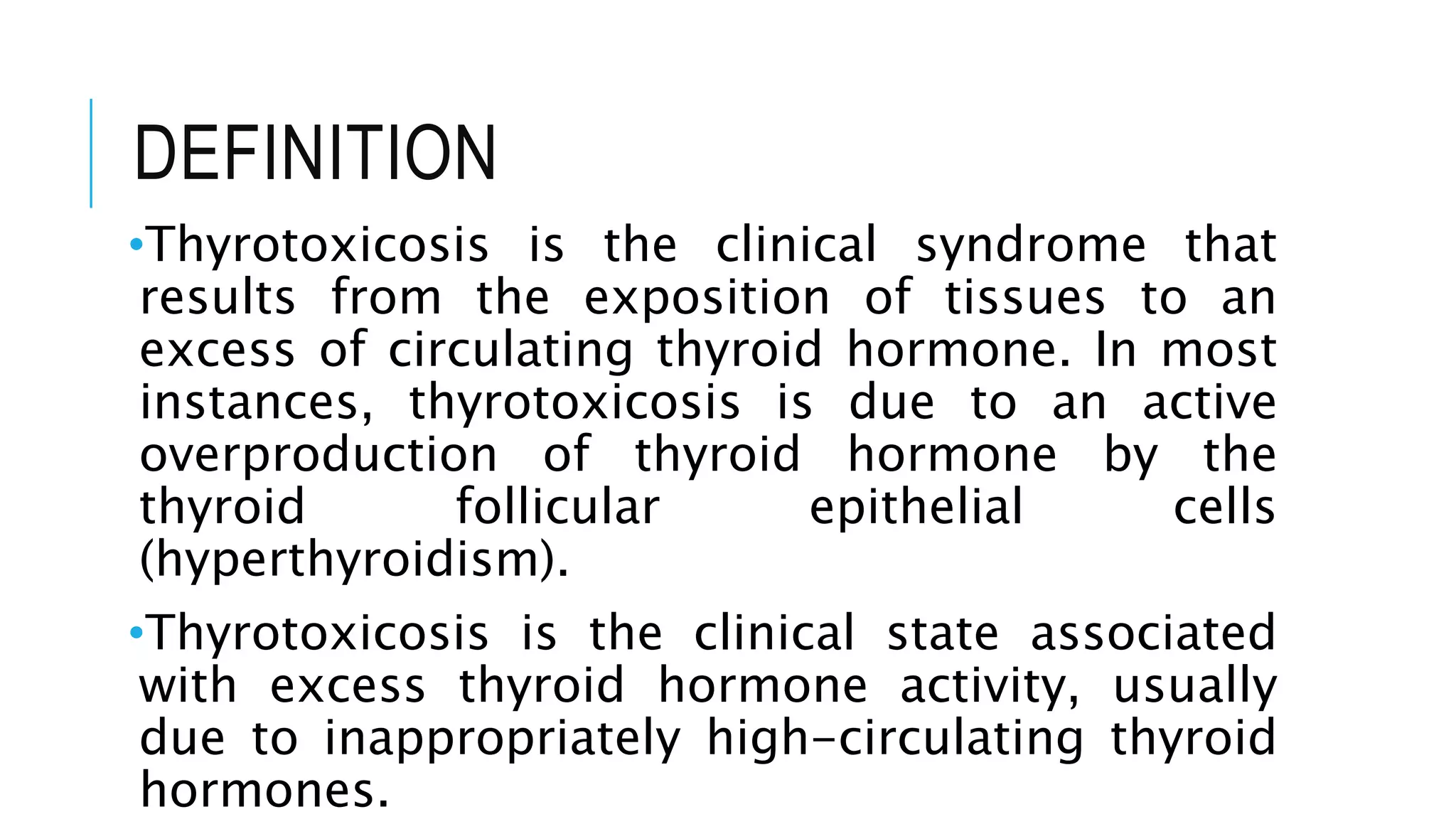 Thyrotoxicosis | PPTX