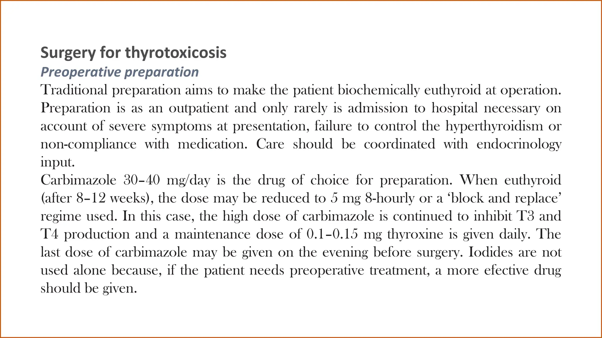 thyrotoxicosis in surgical view, thyroid surgery, including techniques, complications, and ...