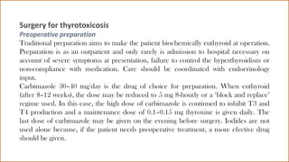 thyrotoxicosis in surgical view, thyroid surgery, including techniques, complications, and ...