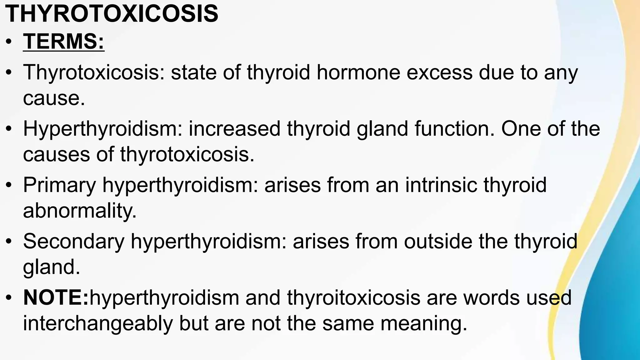 THYROTOXICOSIS AND GRAVES DISEASE(part 01).pptx
