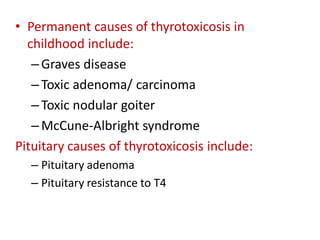 Thyrotoxicosis in children | PDF
