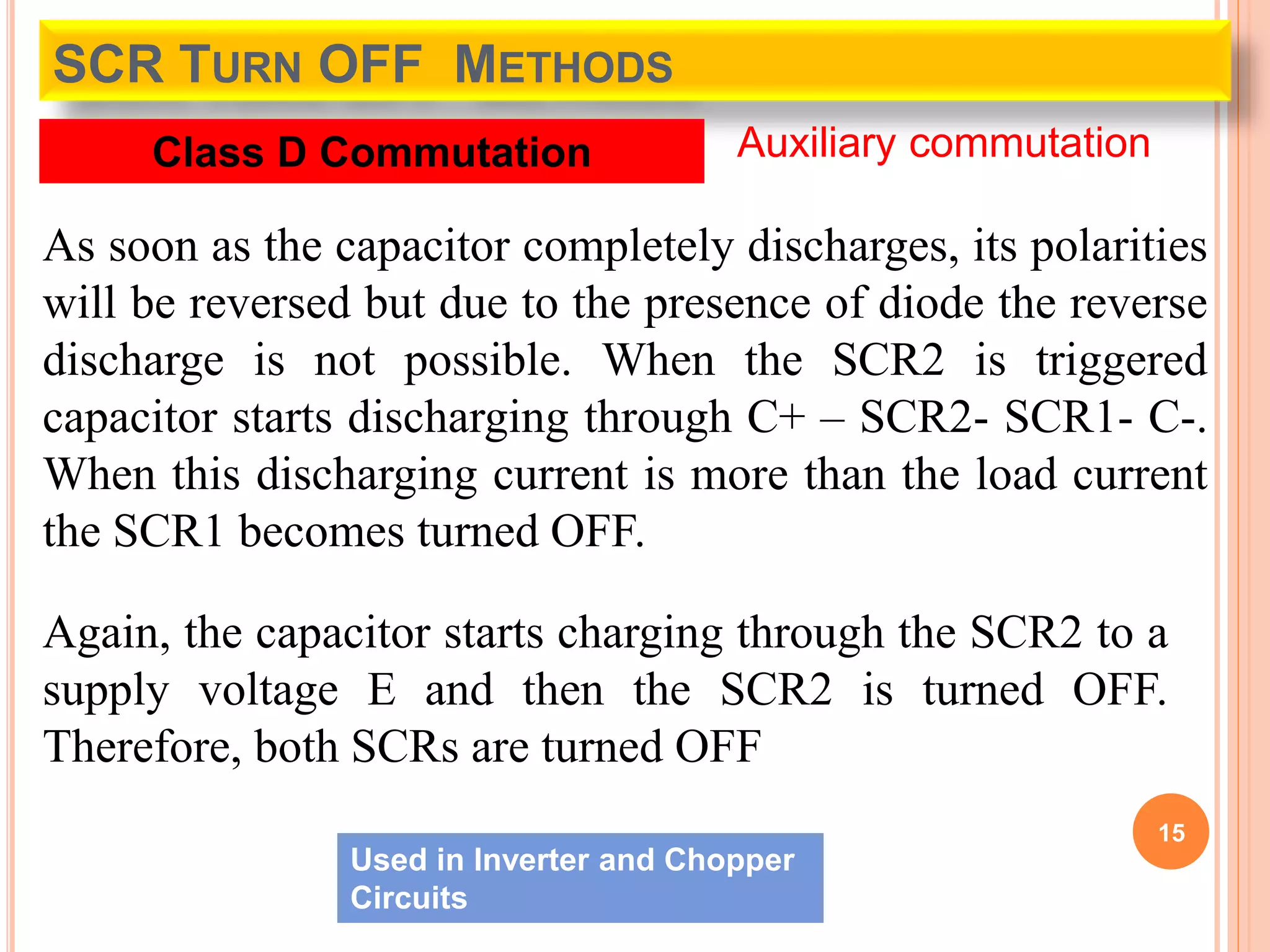 Thyrstors turn off methods | PPTX