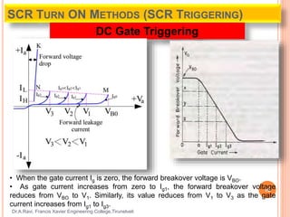 Thyristor turn on methods | PPTX