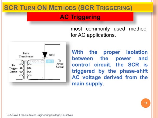 Thyristor turn on methods | PPTX | Physics | Science