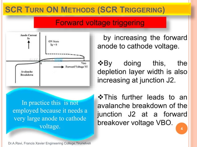 Thyristor turn on methods | PPTX | Physics | Science