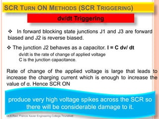 Thyristor turn on methods | PPTX