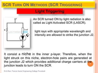 Thyristor turn on methods | PPTX