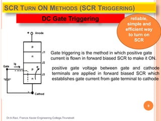 Thyristor turn on methods | PPTX