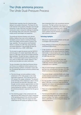 Thyssenkrupp uhde advanced ammonia processes dual pressure | PDF