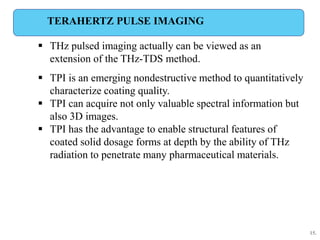 Terahertz Spectroscopy Applications in Pharmaceutical Industry. | PPTX