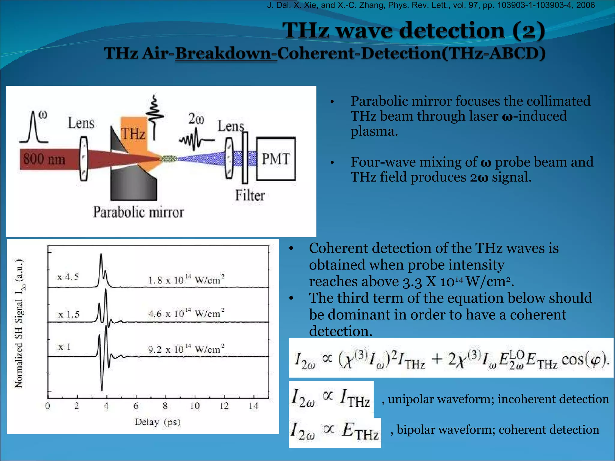THz wave air photonics: Generation and detection of THz radiation by ...
