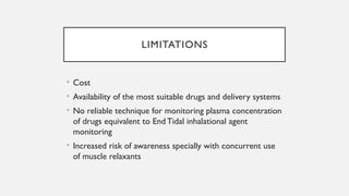 Total intravenous anaesthesia and target controlled infusion | PPTX