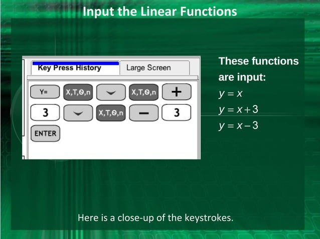 TI-84--Tutorial--Linear Functions | PPT