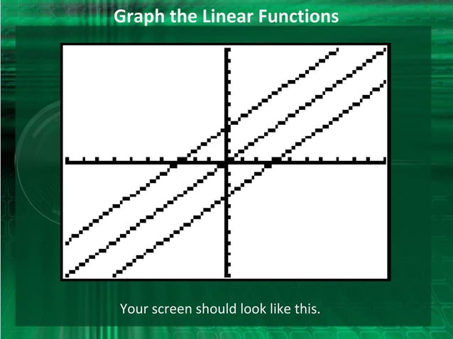 TI-84--Tutorial--Linear Functions | PPT