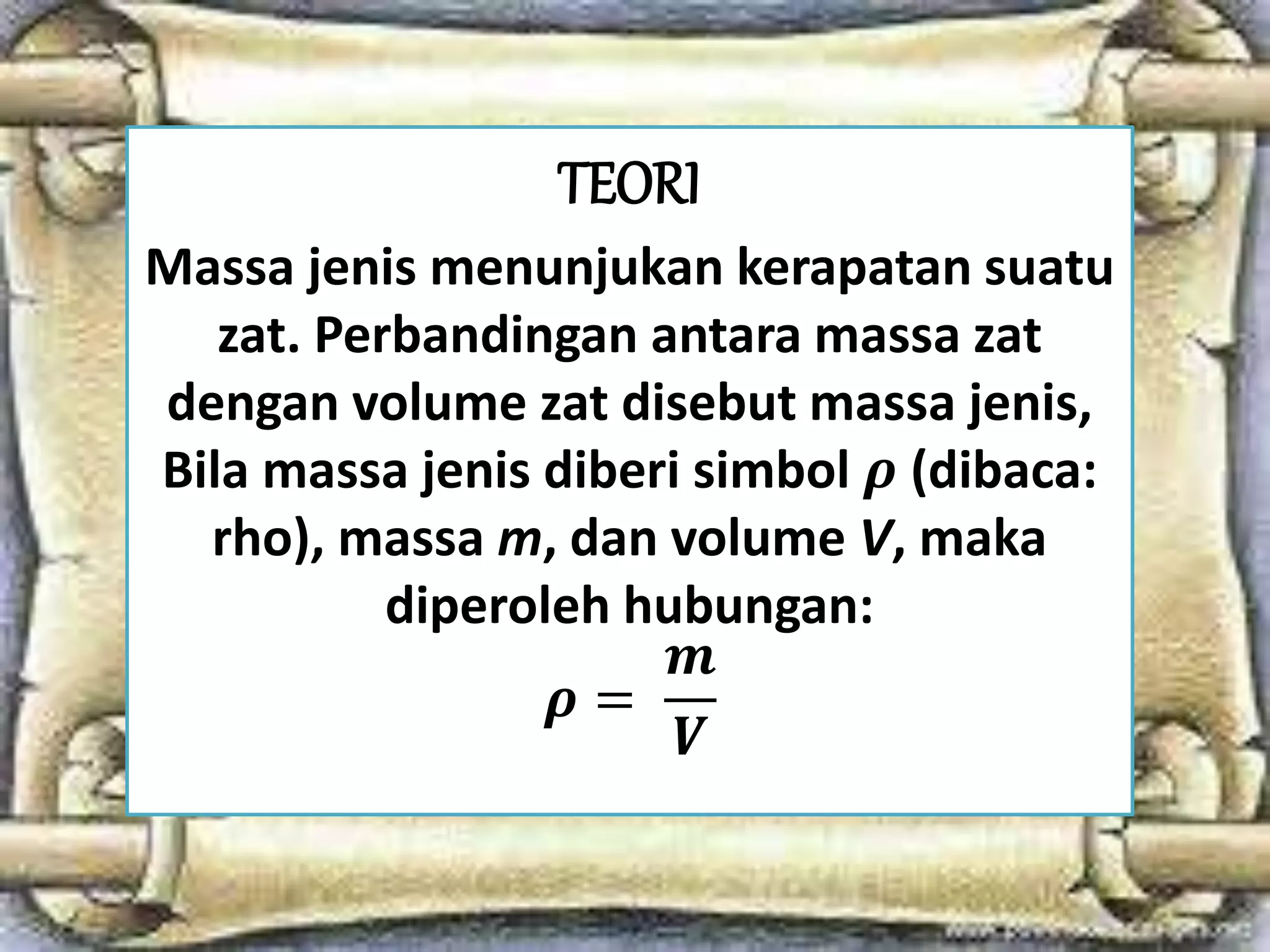 Eksperimen Massa Jenis Zat Cair - Sri Mayanty | PPTX