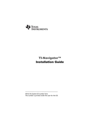 TI Navigator Installation Guide | PDF