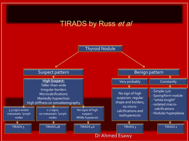 TIRADS (thyroid nodule imaging reporting and data system) Dr Ahmed ...