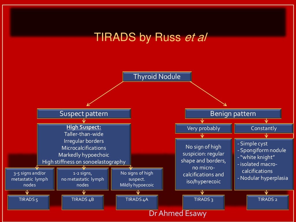 TIRADS (thyroid nodule imaging reporting and data system) Dr Ahmed E…