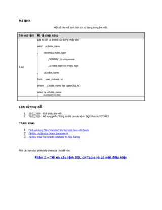 Tối ưu-cau-lệnh-oracle-sql | PDF