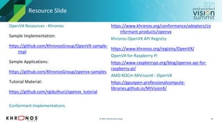 “OpenVX 1.3: An Open Standard for Computer Vision Software Acceleration,” a Presentation from ...