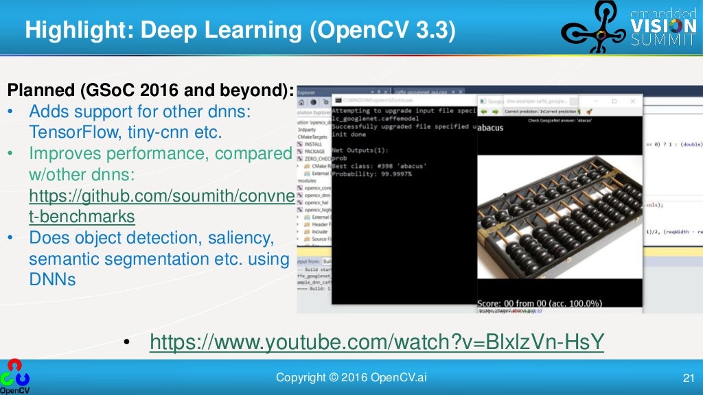 The Opencv Open Source Computer Vision Library Whats New And What