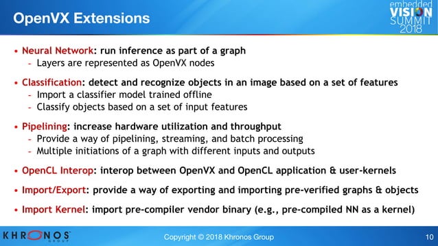 The Openvx Computer Vision And Neural Network Inference Library Standard For Portable