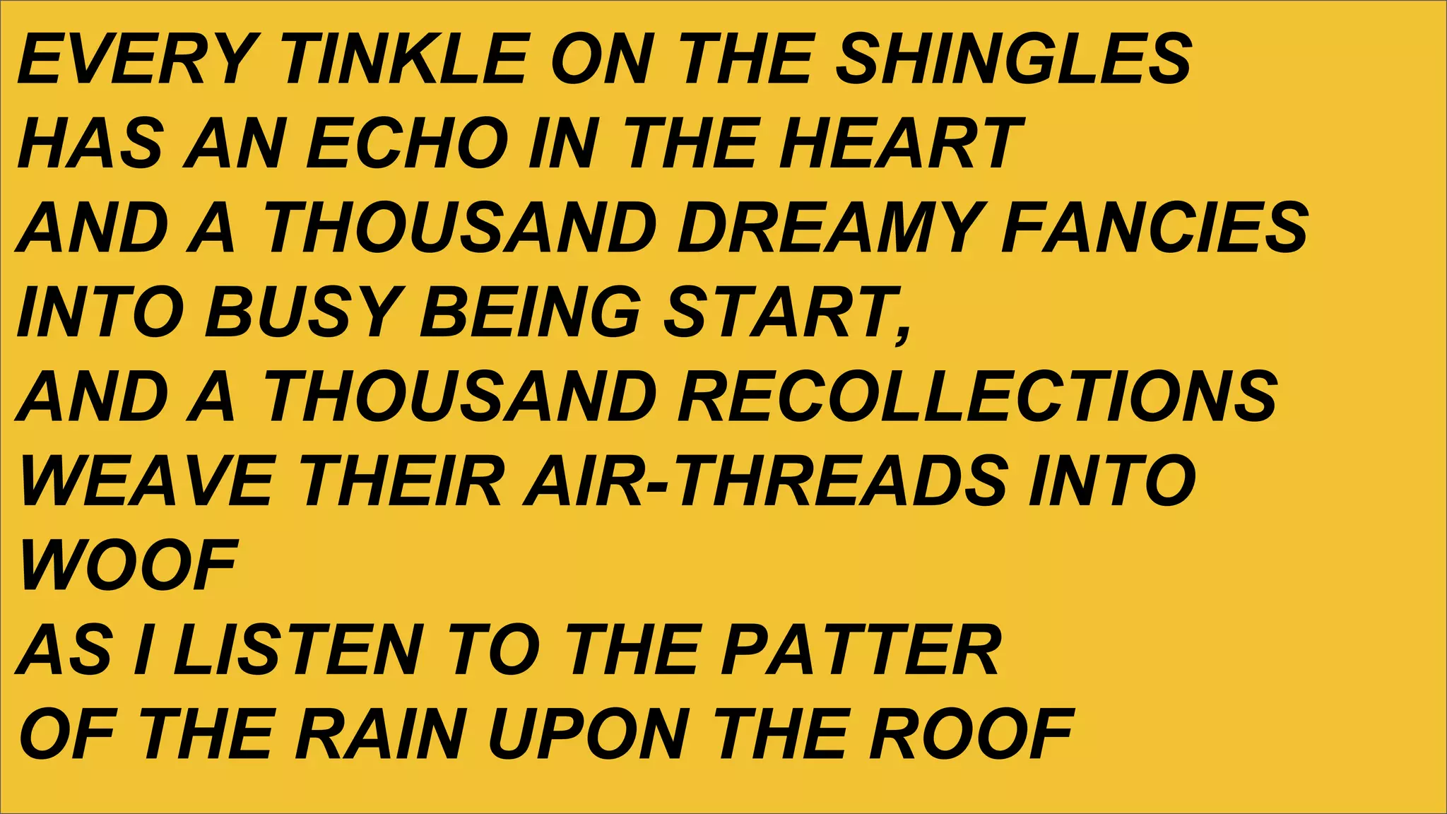 RAIN ON THE ROOF BY COATES KINNEY | PPTX