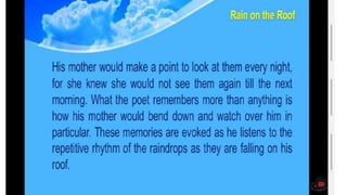 RAIN ON THE ROOF BY COATES KINNEY | PPTX