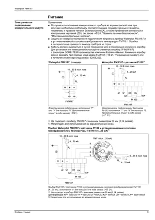 Waterpilot FMX167 Endress+Hauser | PDF